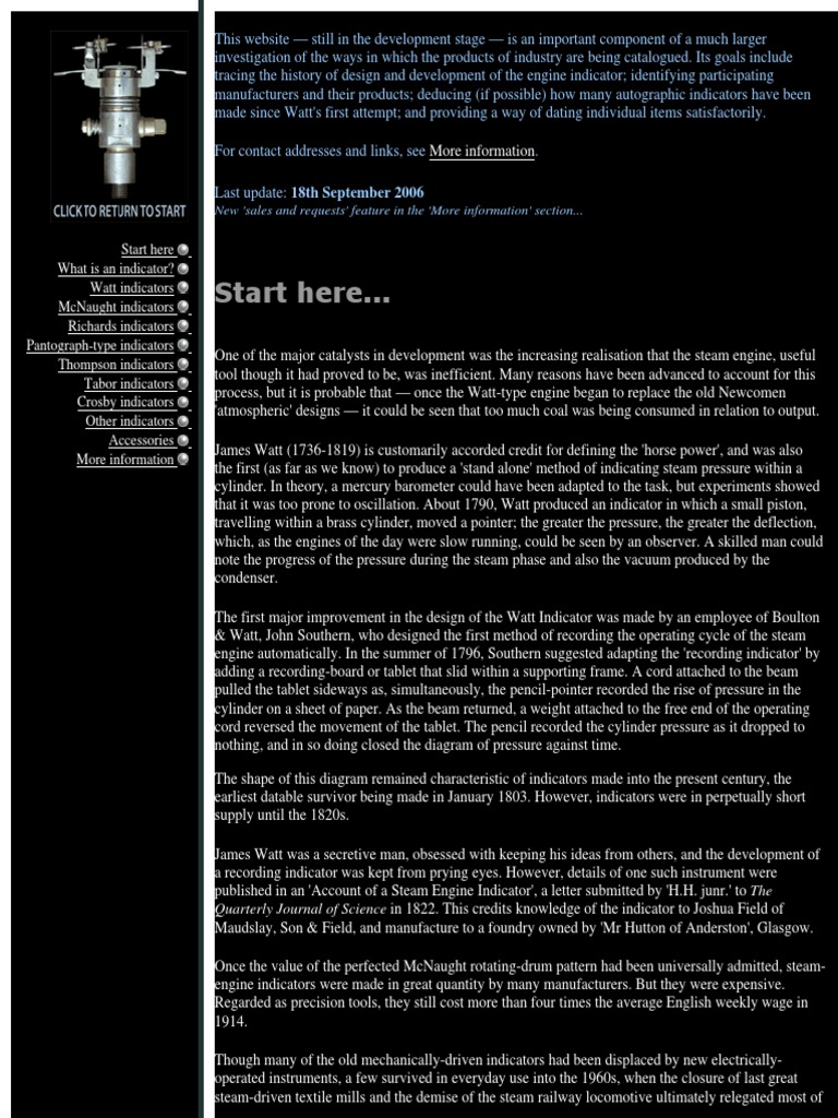 Indicators (For Steam Engines) | PDF | Steam Engine | James Watt