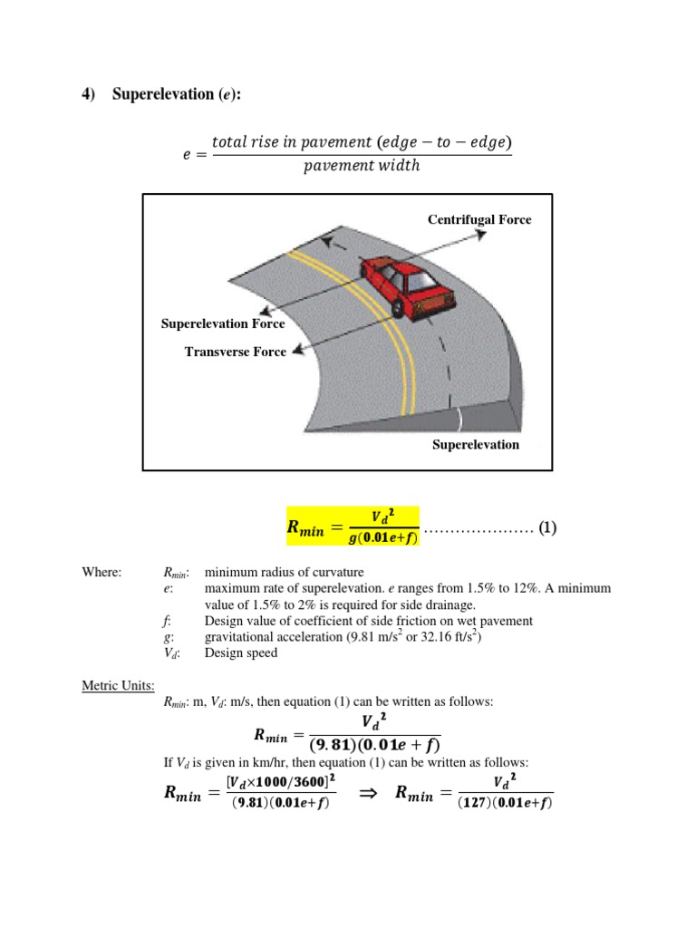Topic 4 Part D Superelevation