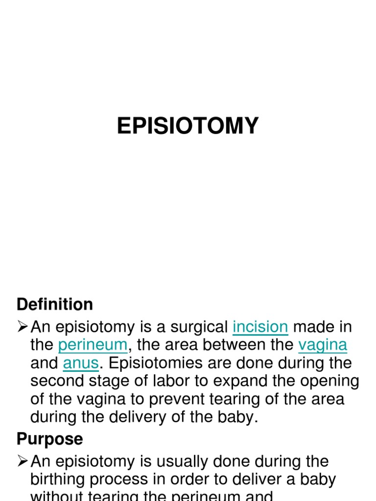 Episiotomy | PDF | Childbirth | Maternal Health