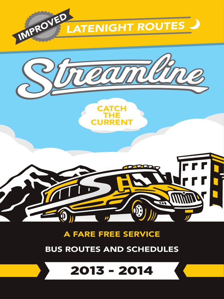 Streamline Bus Schedules | PDF | Bus | Wheelchair