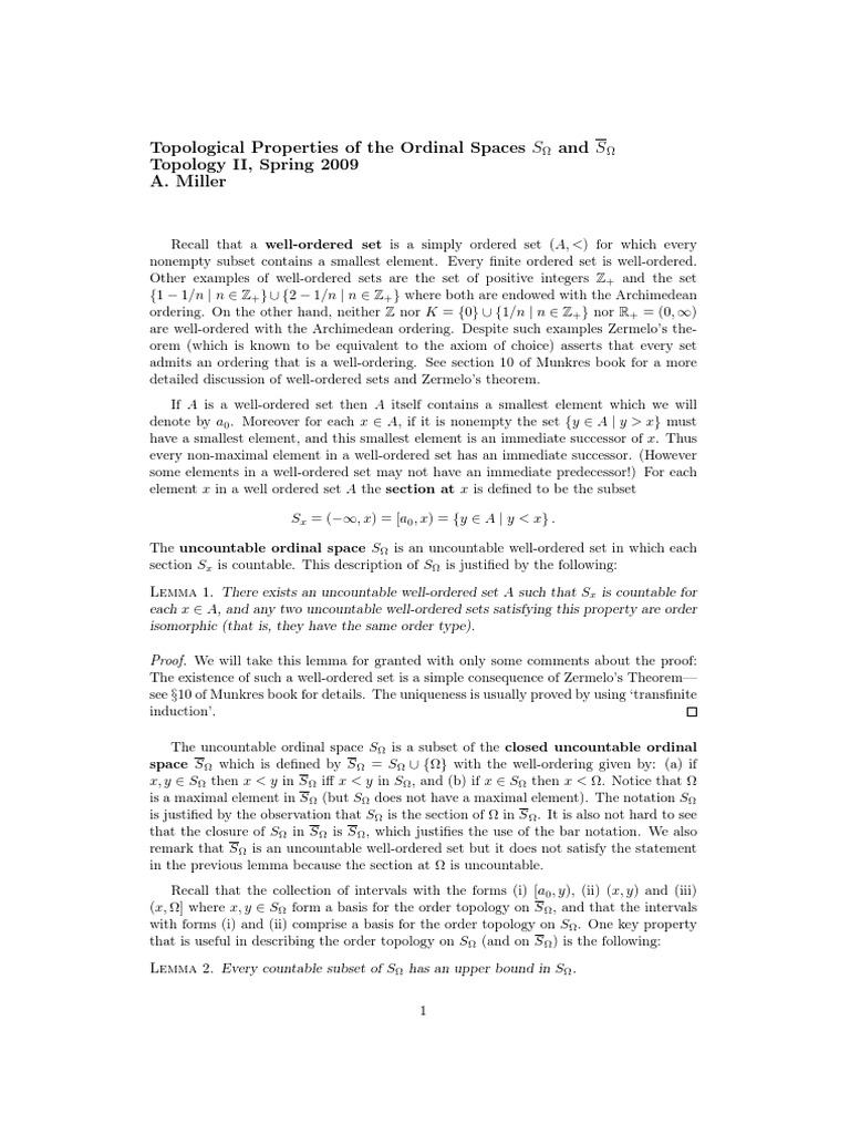 S - Omega Topology | Download Free PDF | Compact Space | General Topology