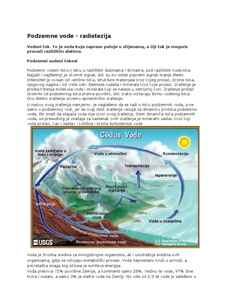 Podzemne Vode - Radistezija | PDF