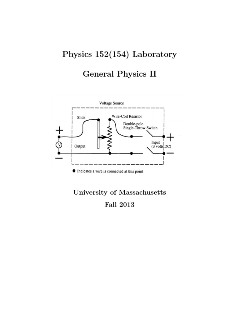 Physics 152 Lab Manual | PDF | Series And Parallel Circuits | Gases