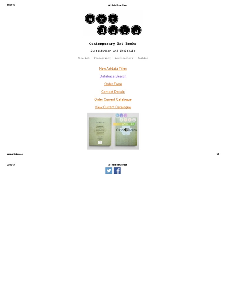 Contemporary Art Books: New Artdata Titles | PDF