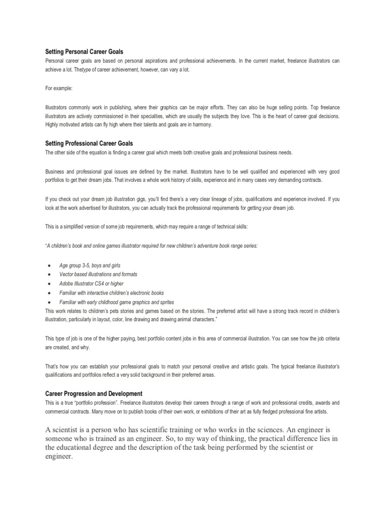 Setting Personal Goals | PDF