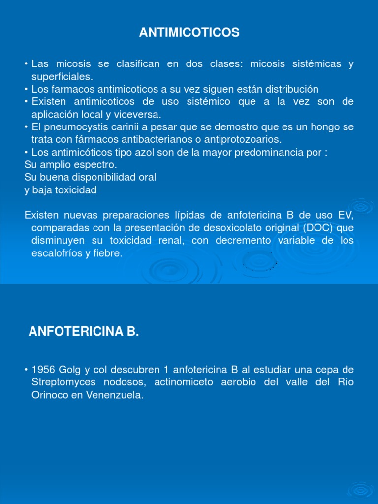 ANTIMICOTICOS | Farmacología | Drogas