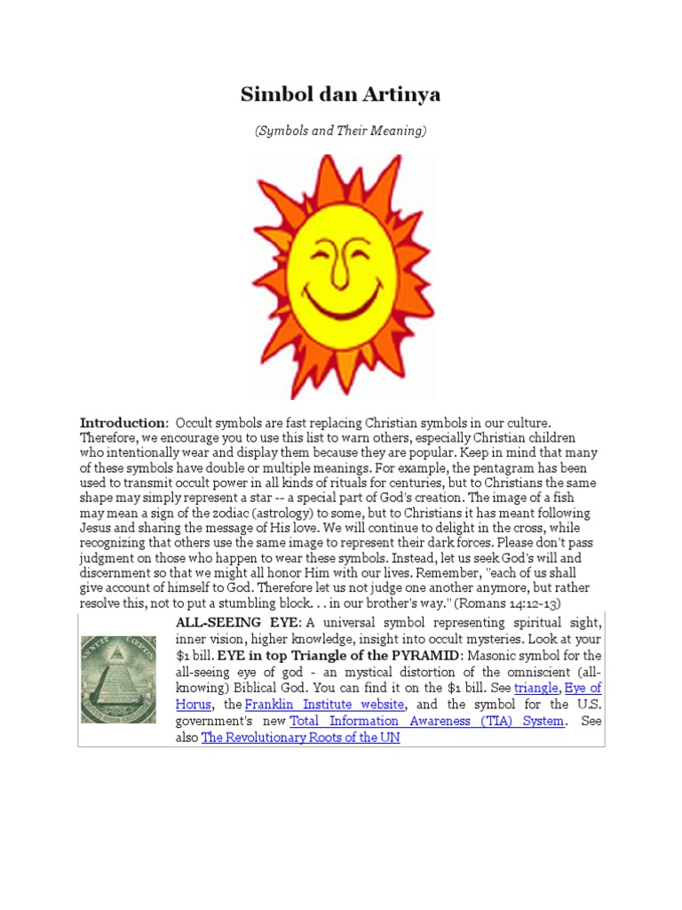 Simbol Dan Artinya | PDF | Mythology | Religious Belief And Doctrine