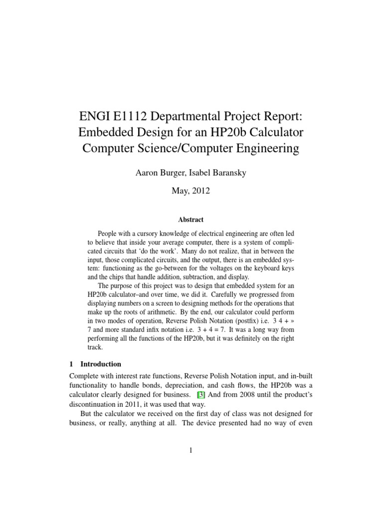 Ai | PDF | Calculator | Embedded System
