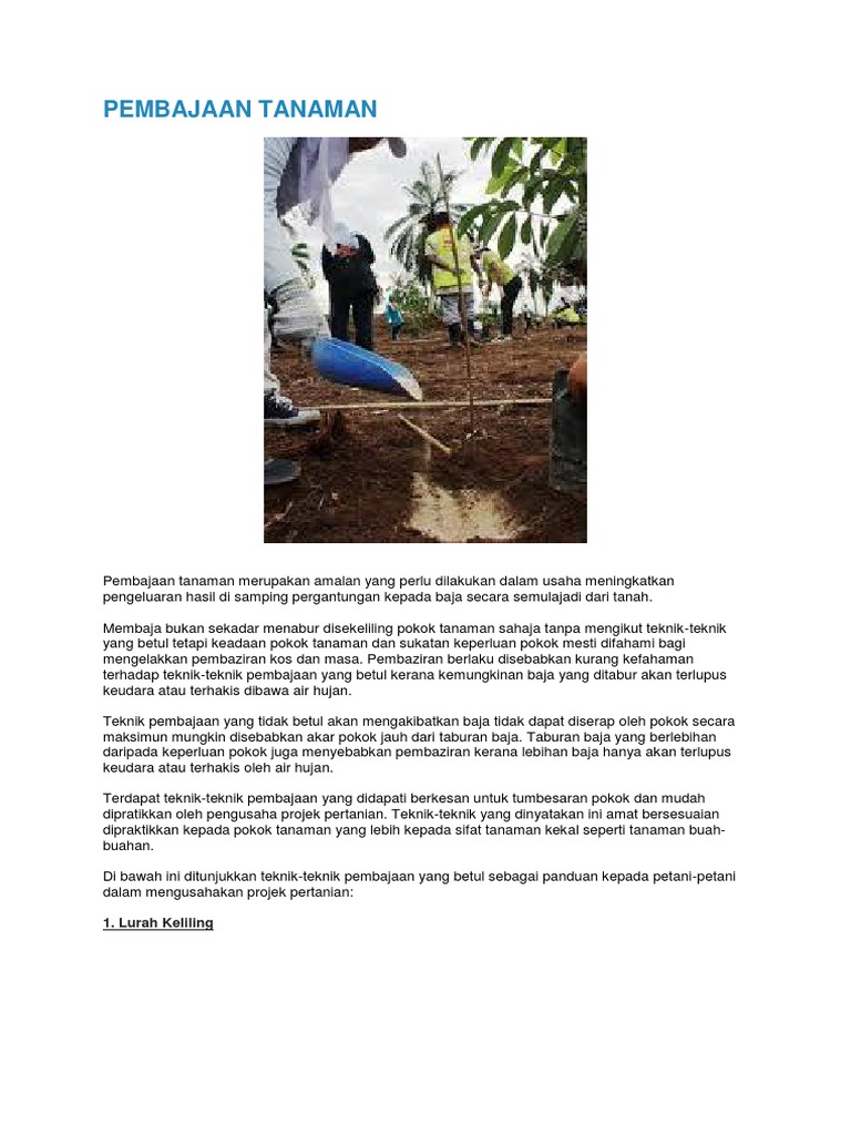 Pembajaan Tanaman | PDF | Griya & Taman