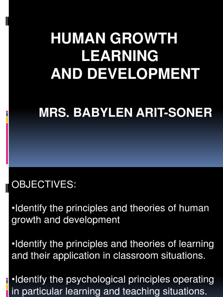 Principles of Human Growth and Development | PDF | Id | Cognitive ...