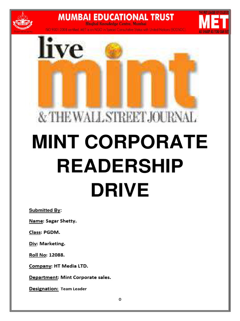 Mint Project Pdf Newspapers Mass Media