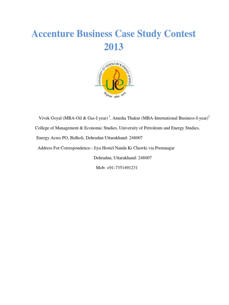 Accenture Case Study | PDF | Retail | Warehouse