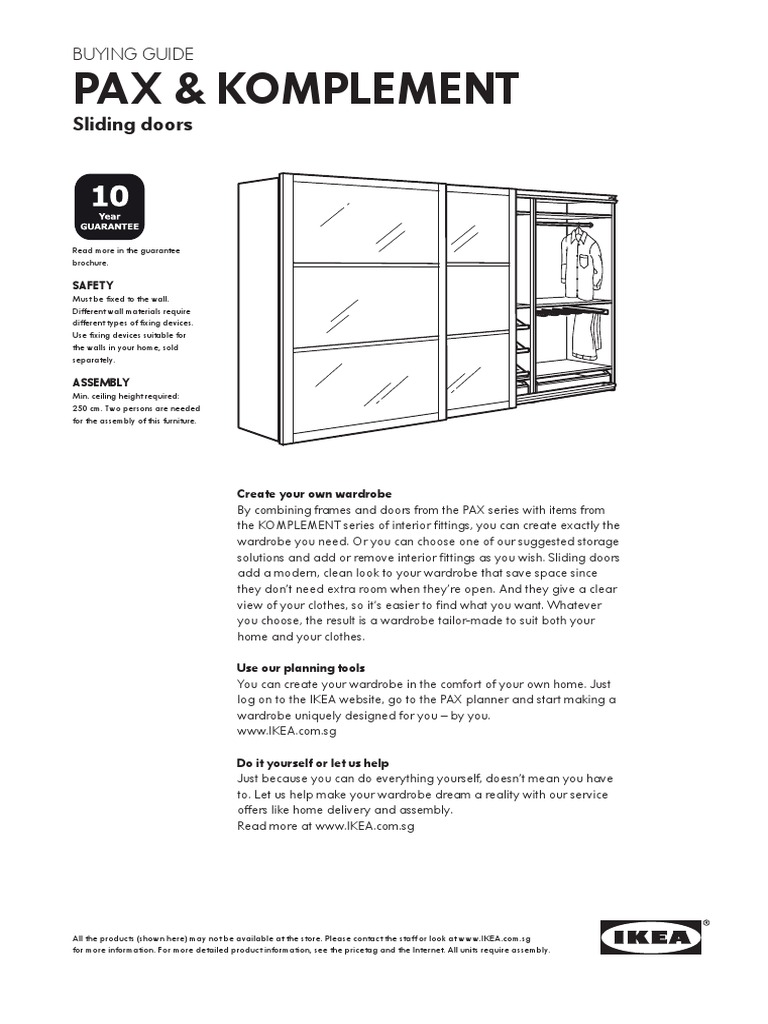 PAX BG Sliding | PDF | Door | Do It Yourself
