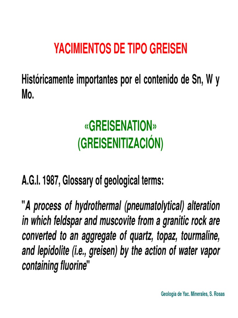 17 Clase - Greisen - Print | PDF | Minerales | Magma