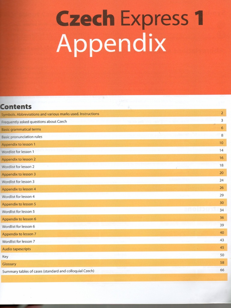 01 Cestina Expres 1 Appendix