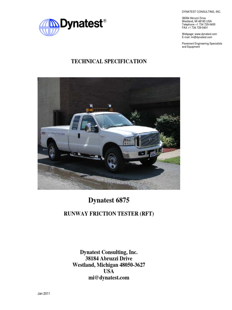 6875 Specifications | PDF | Runway | Calibration