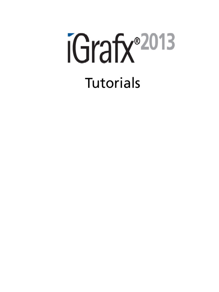 Igrafx 2013 Tutorials en | PDF | Button (Computing) | Simulation