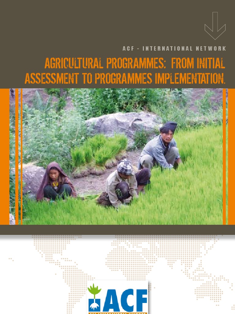 ACF Agriculture Booklet | PDF | Food Security | Agriculture