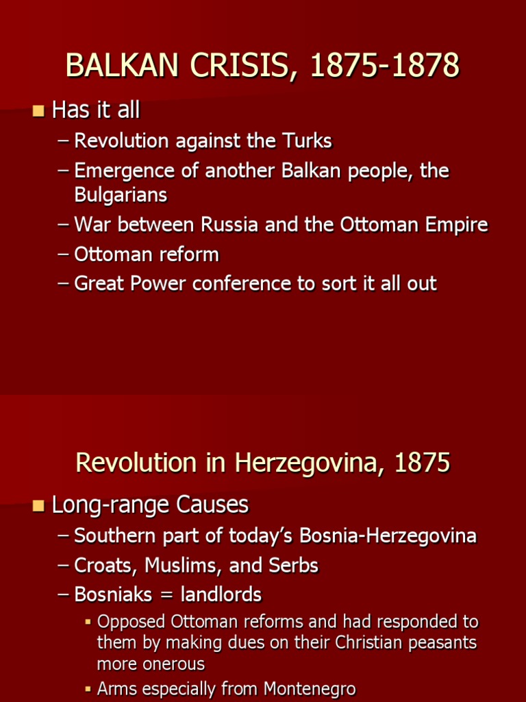 Ottoman Empire 1875-1913 | PDF | Ottoman Empire | Balkans