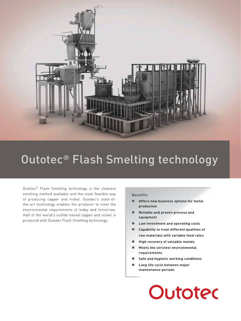 OTE Outotec Flash Smelting Technology Eng Web | Smelting | Copper