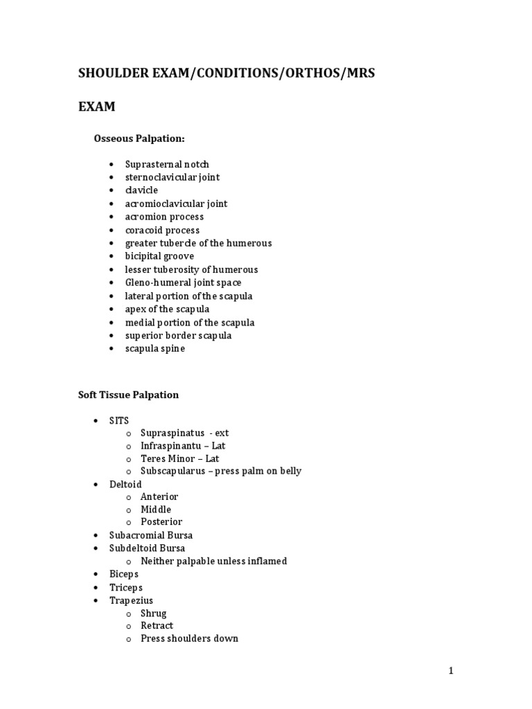 Shoulder Exam | Shoulder | Anatomical Terms Of Motion