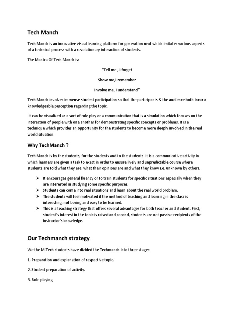 Tech Manch Magazine | PDF | Students | Learning