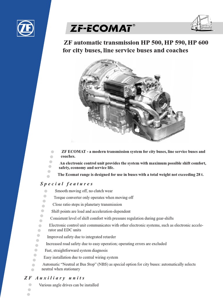 ZF Ecomat Data | PDF