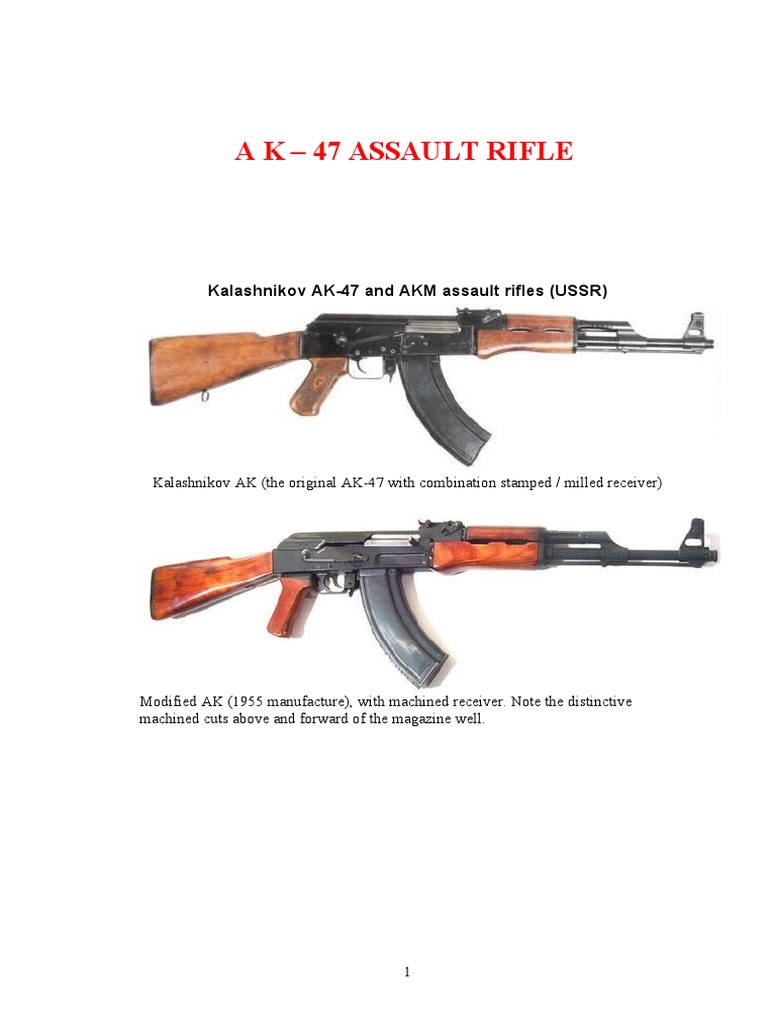 Ak 47 Technical Manual | PDF | Firearms | Projectiles