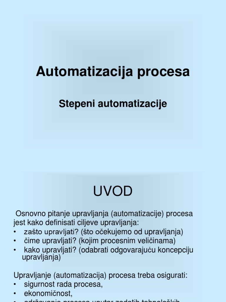 Automatizacija Procesa | PDF