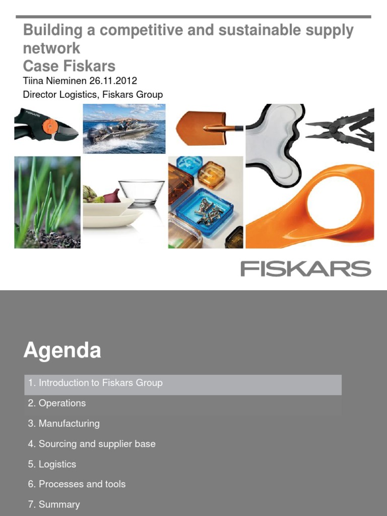 Building A Competitive and Sustainable Supply Network Case Fiskars | PDF | Supply Chain | Logistics