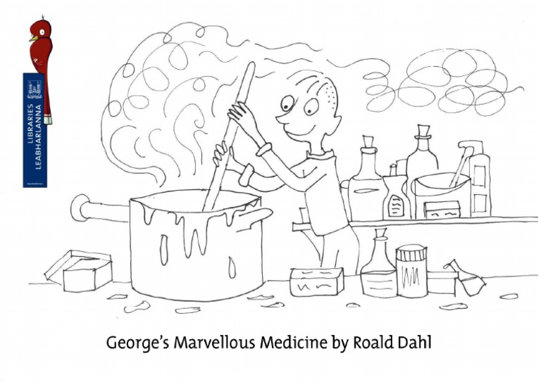 George's Marvellous Medicine Colouring Page | PDF