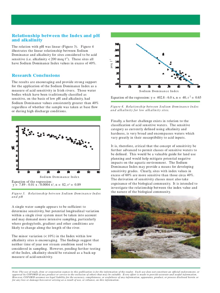 Relationship Between The Index and PH and Alkalinity | PDF | Alkalinity ...
