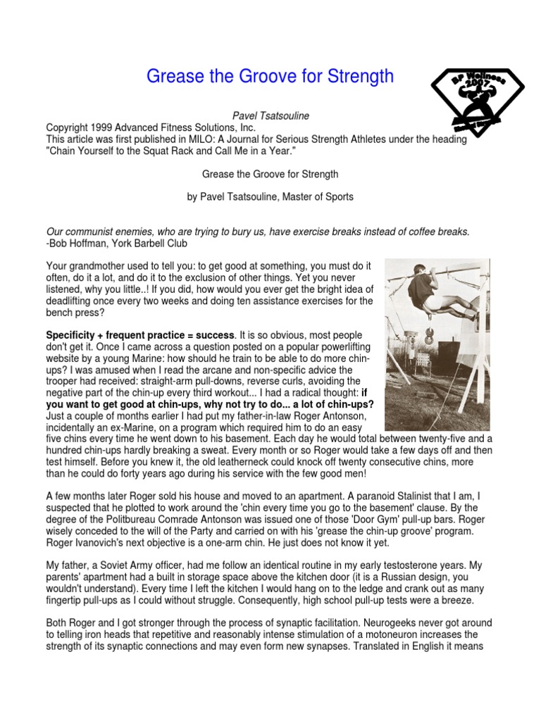 Grease The Groove For Strength | PDF