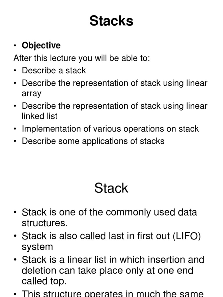 Stacks in Data Structure | PDF | Bracket | Boolean Data Type