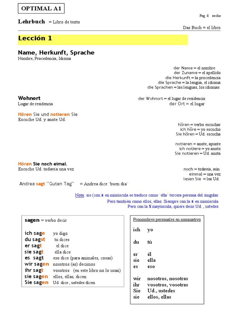Aleman 1 Corregido | PDF | Estilo (ficción) | Morfología Lingüística