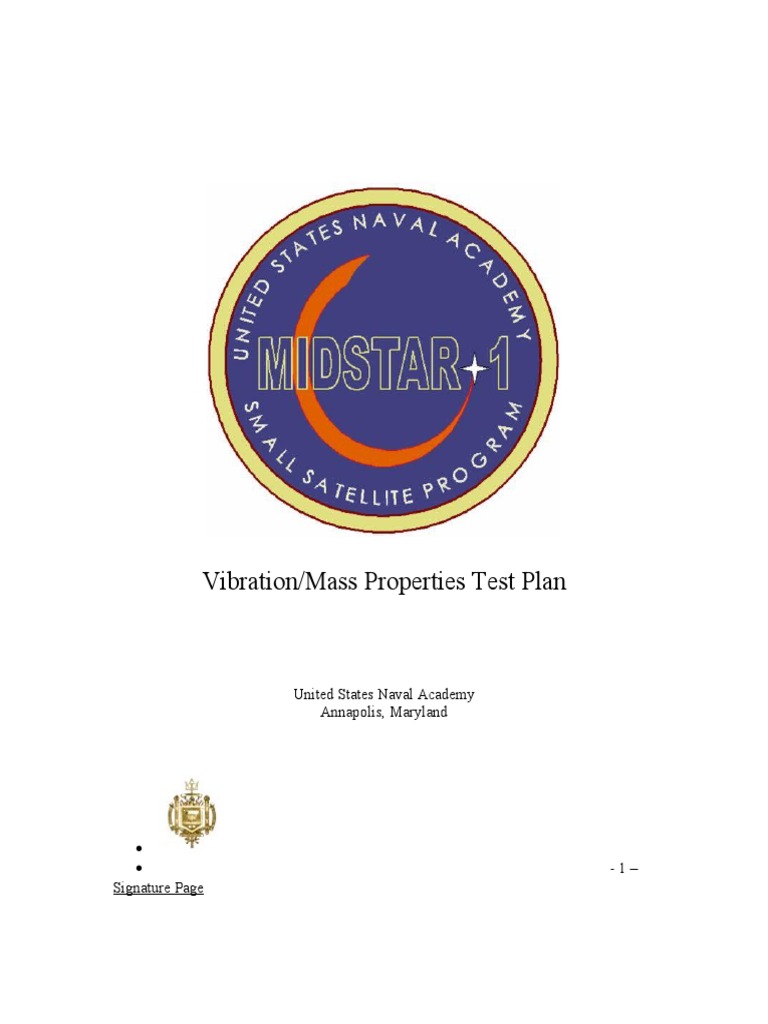 CDR Vibration Test Plan | PDF | Space Technology | Motion (Physics)