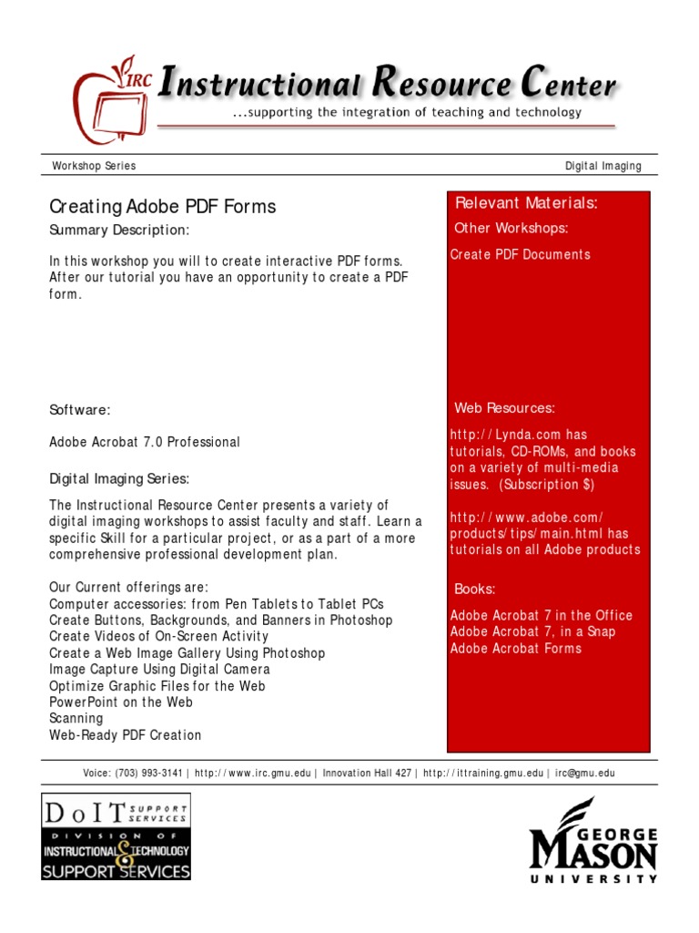 Creating Adobe PDF Forms: Summary Description | PDF | Button (Computing ...