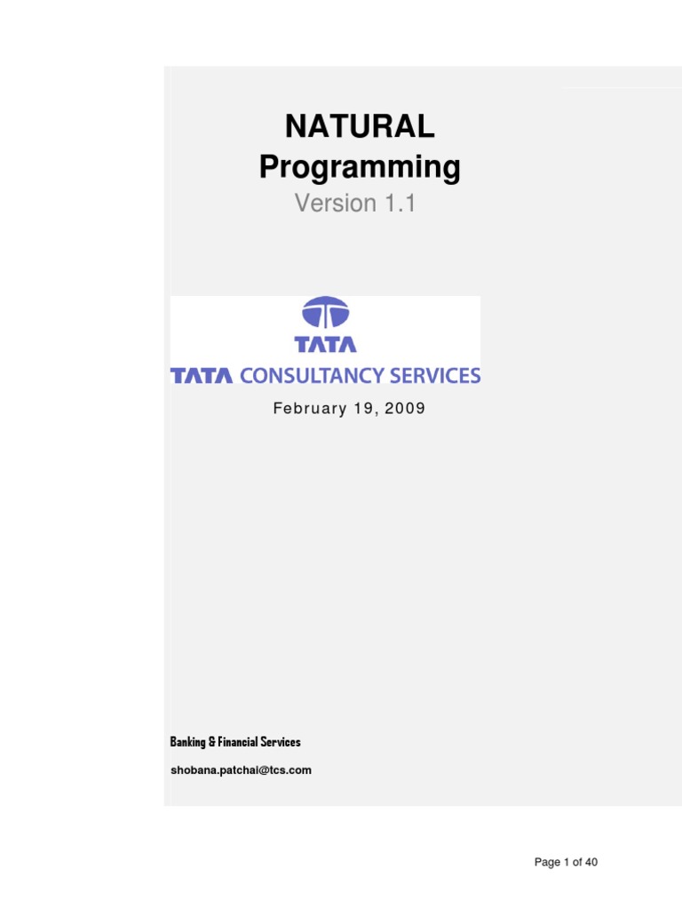 NATURAL Programming | PDF | Subroutine | Control Flow