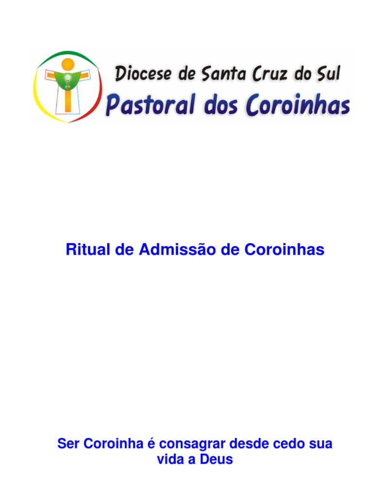 Ritual de Admissão de Coroinhas | PDF | Liturgia | Missa (liturgia)
