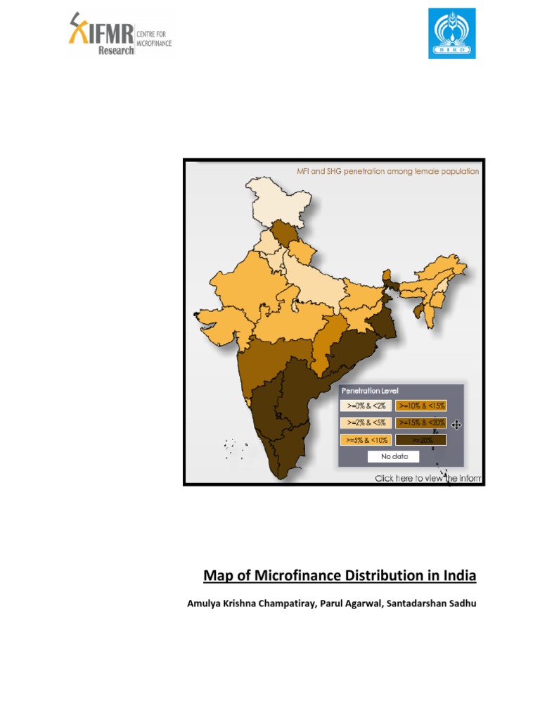 Map of Microfinance Distribution | PDF | Microfinance | Service Industries
