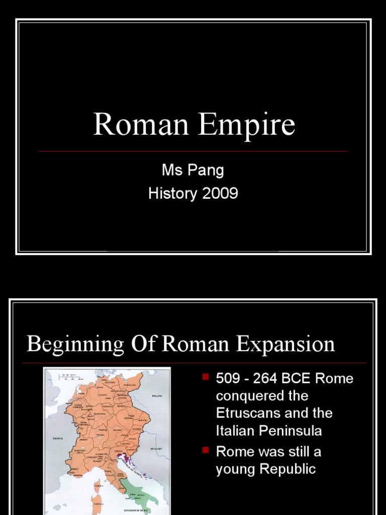Roman Empire: Ms Pang History 2009 | PDF | Ancient Rome | Roman Empire