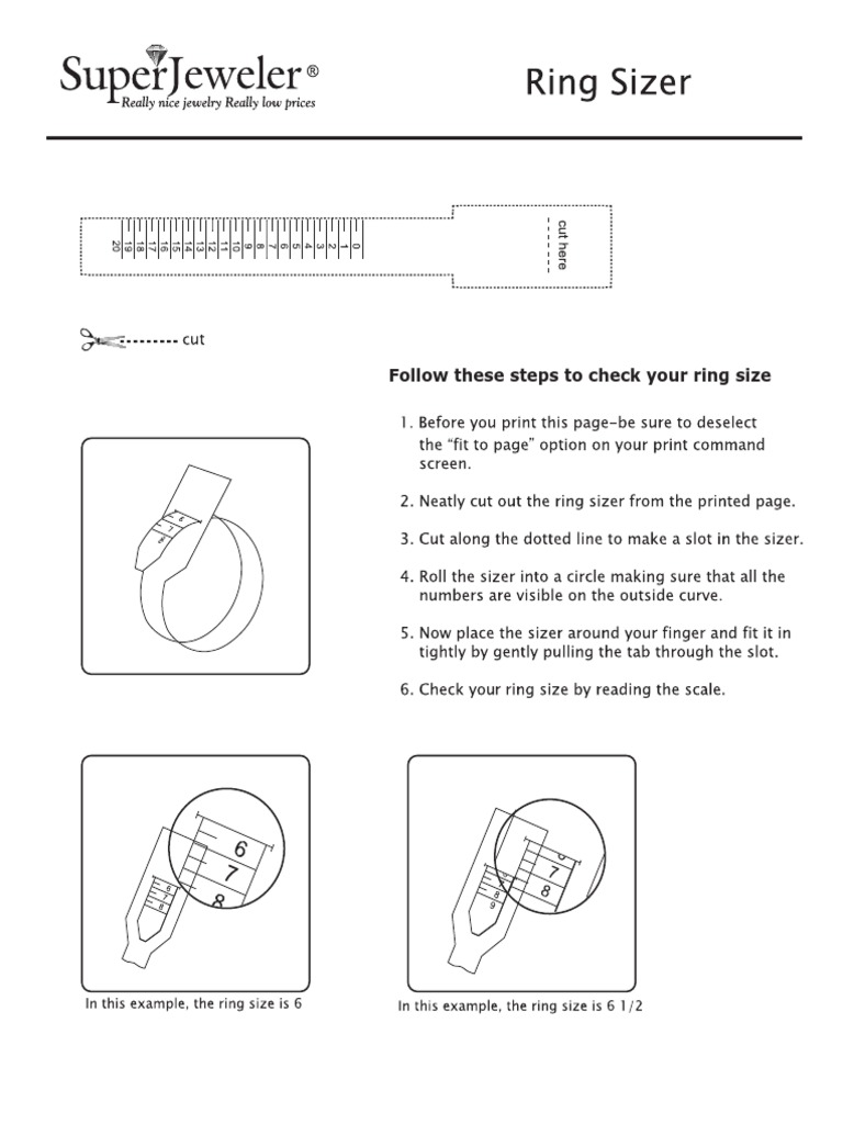 How to Check Your Ring Size | PDF