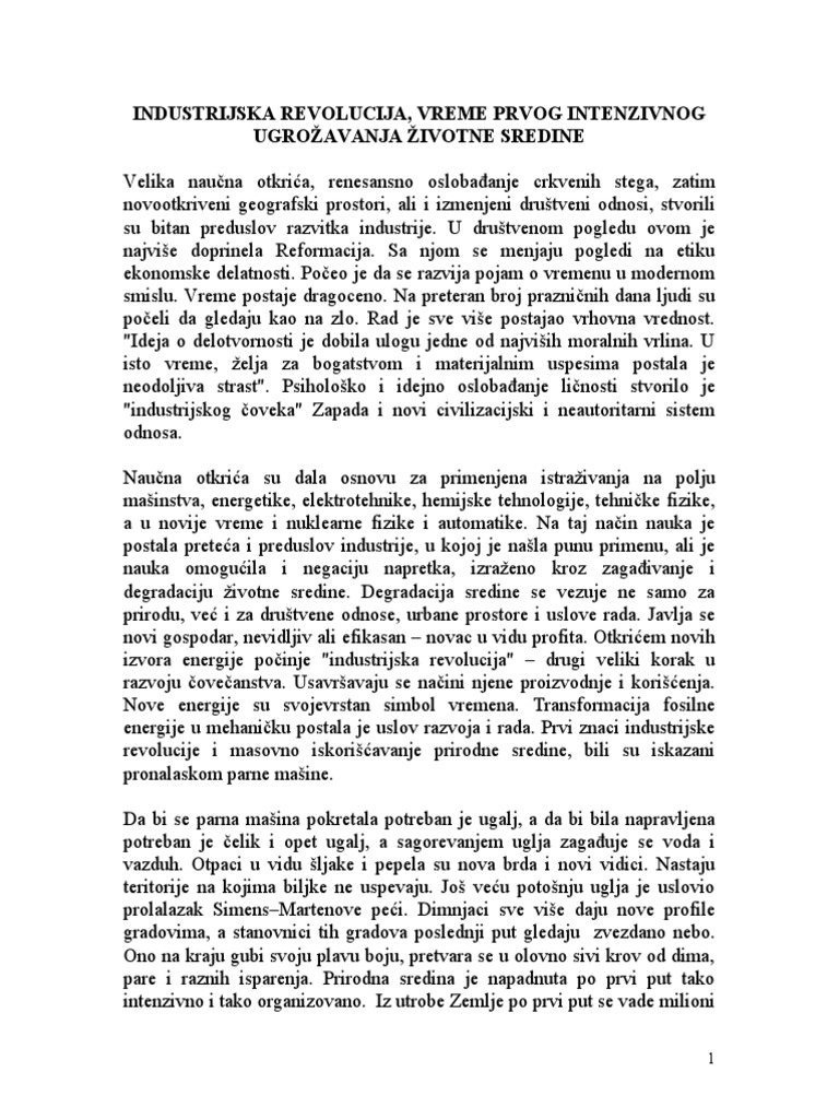 5 Industrijska Revolucija | PDF