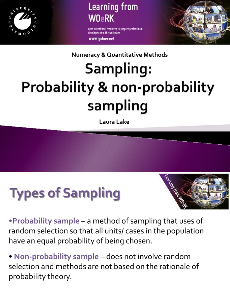 3 Sampling Probability Non Probability | PDF | Social Science | Science ...