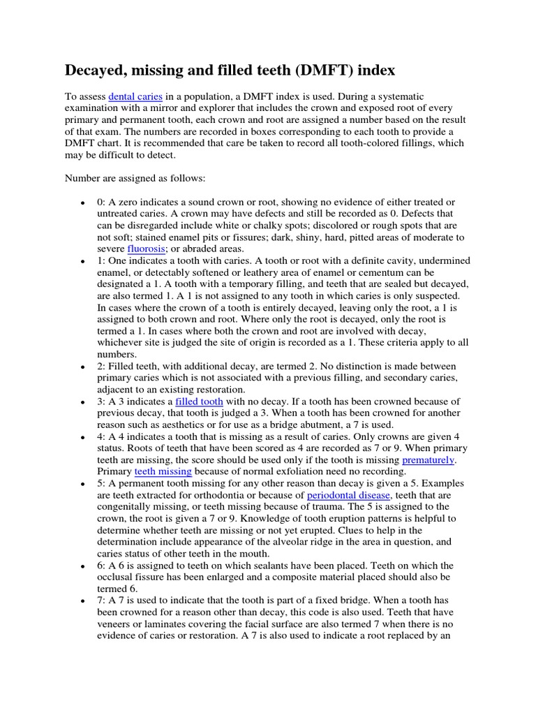 dmft yo | Human Tooth | Dentistry