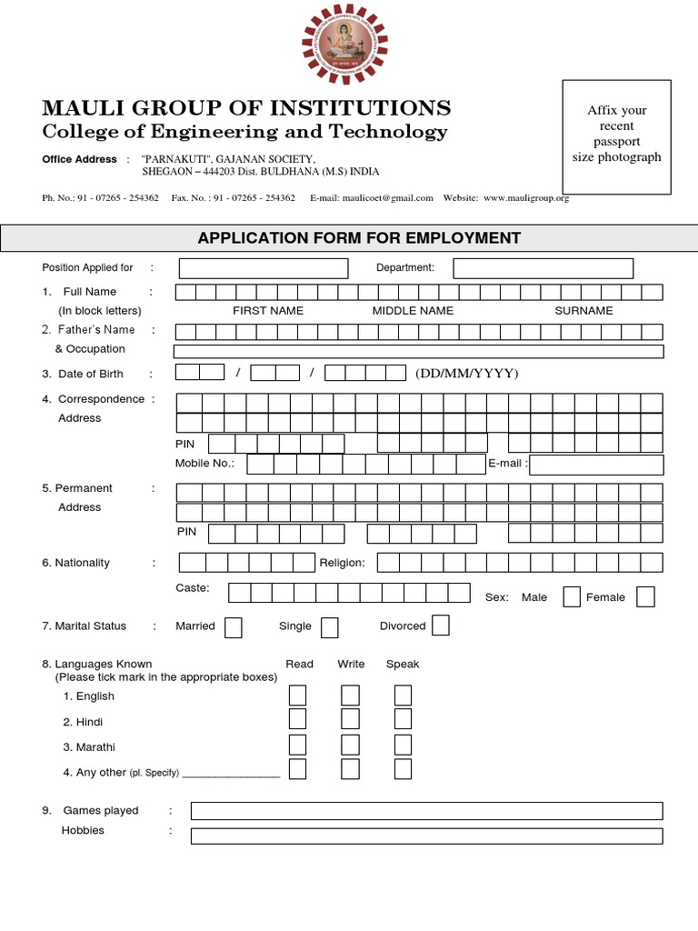 Mauli Group of Institutions: College of Engineering and Technology ...