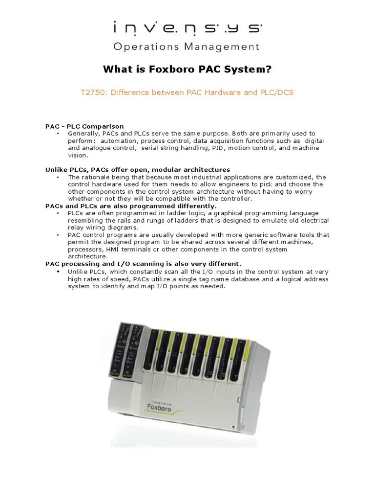 Difference Between PAC Hardware and PLC, DCS | PDF | Programmable Logic ...