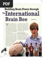 Brain Bee Practice Test Questions | PDF | Brain | Neuron