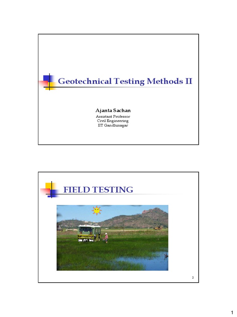 Geotechnical Testign Methods II - AS | PDF | Strength Of Materials ...