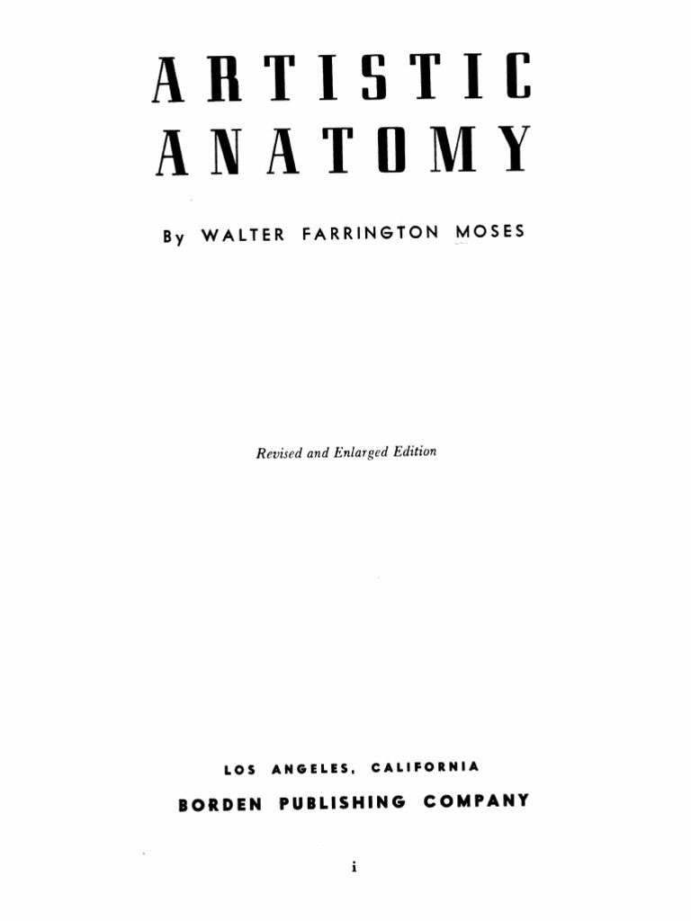Artistic Anatomy Pdf